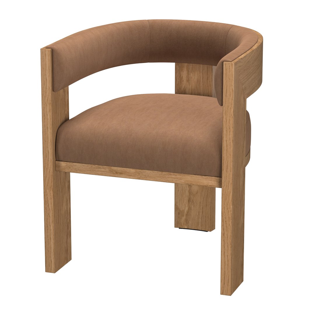 ELGIN LEATHER DINING CHAIR 3D Model - TurboSquid 1953233
