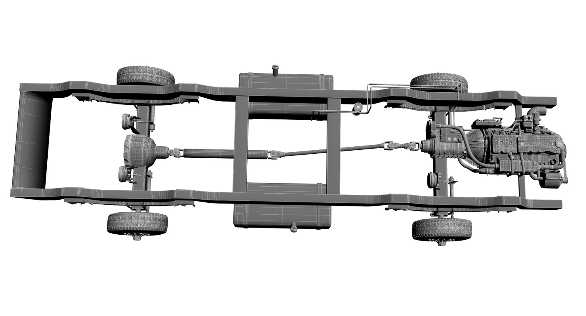 3D Chassis Truck Model - TurboSquid 1156203