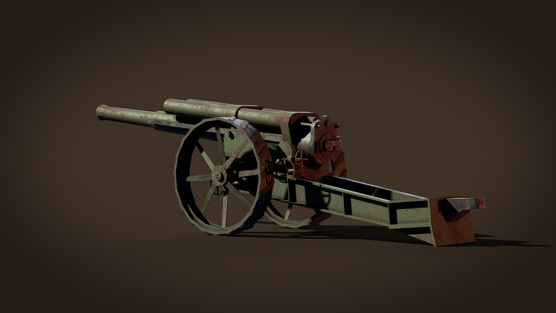 Bl 60-pounder Mark 1 3D Model - TurboSquid 1403671