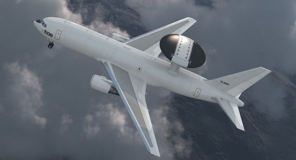 Awacs boeing e767 3D - TurboSquid 1293456