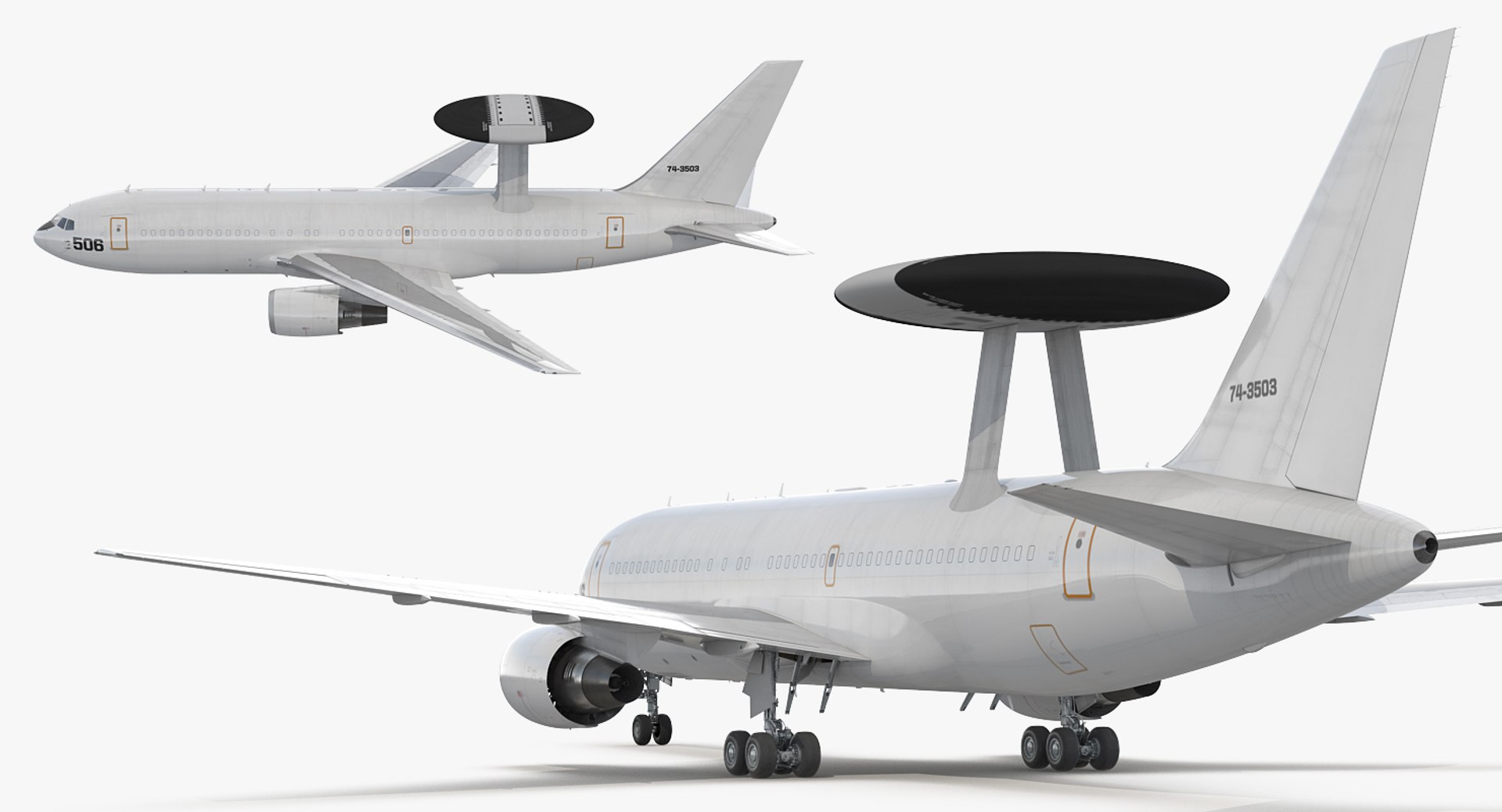 Awacs Boeing E767 3D - TurboSquid 1293456