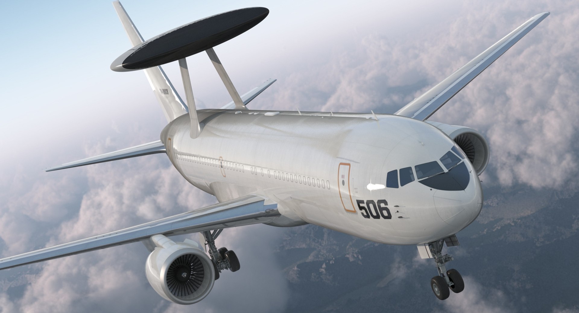 Awacs Boeing E767 3D - TurboSquid 1293456