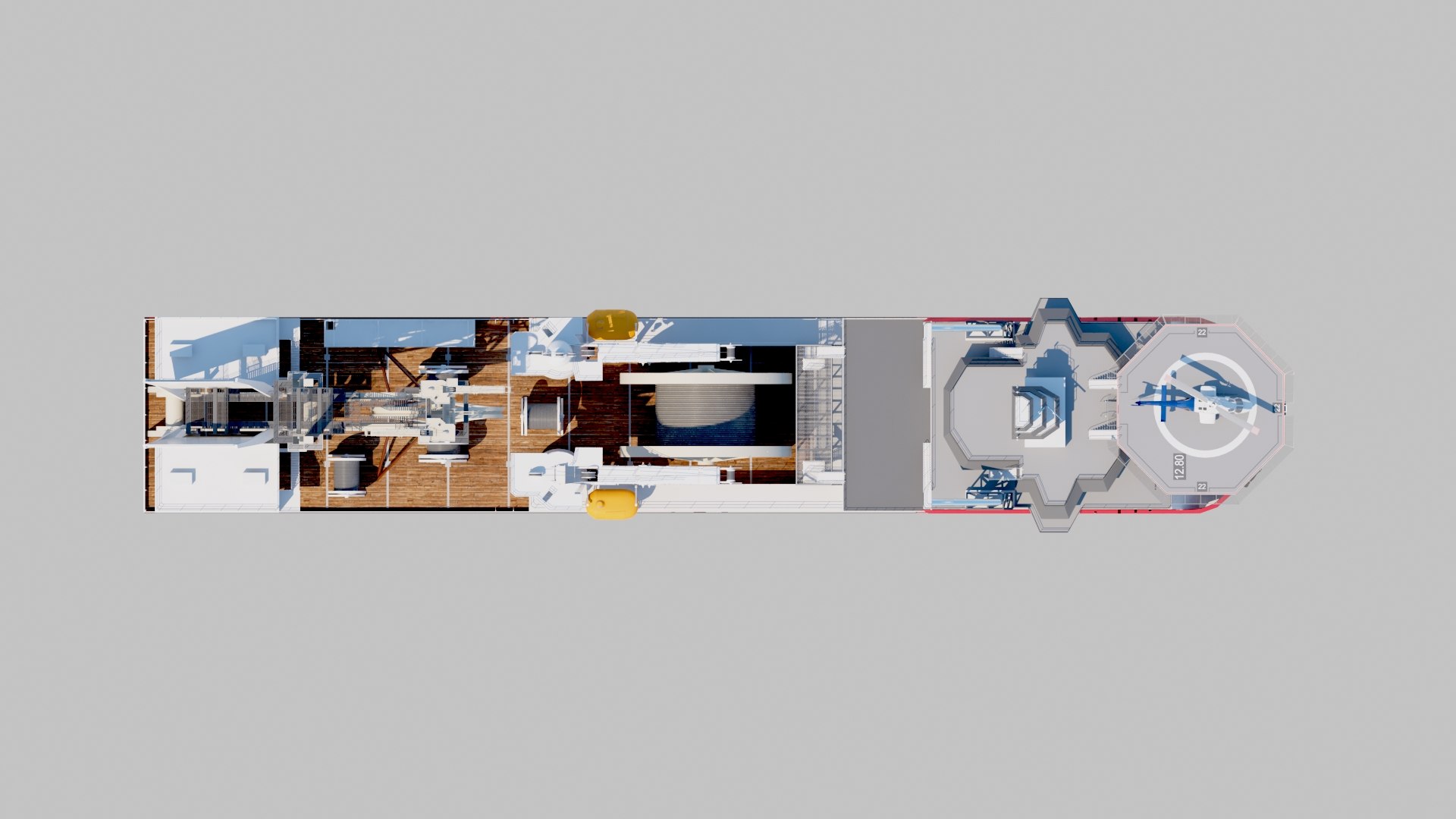 Subsea Reel Laying Vessel 3D Model - TurboSquid 1472972