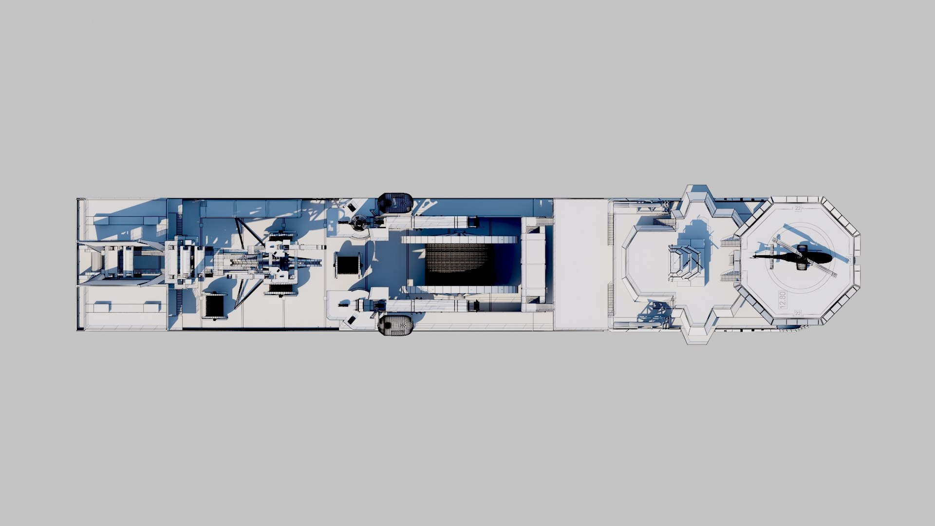 Subsea Reel Laying Vessel 3D Model - TurboSquid 1472972