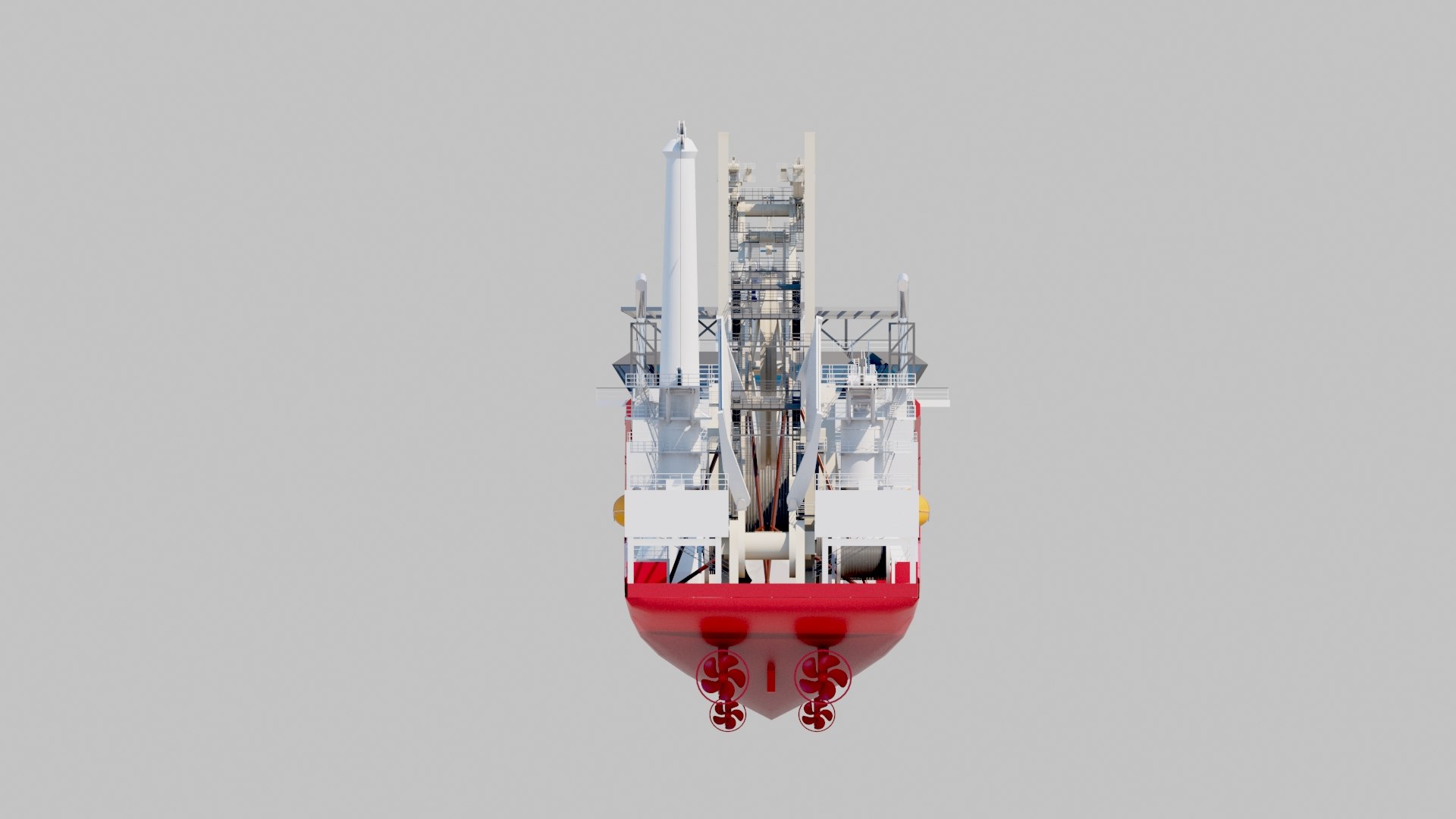 Subsea Reel Laying Vessel 3D Model - TurboSquid 1472972