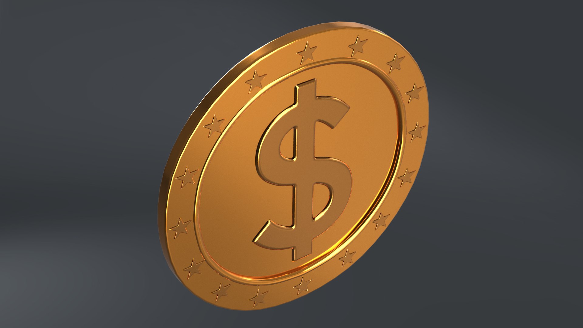 3D Model Gold Coin - TurboSquid 1945028