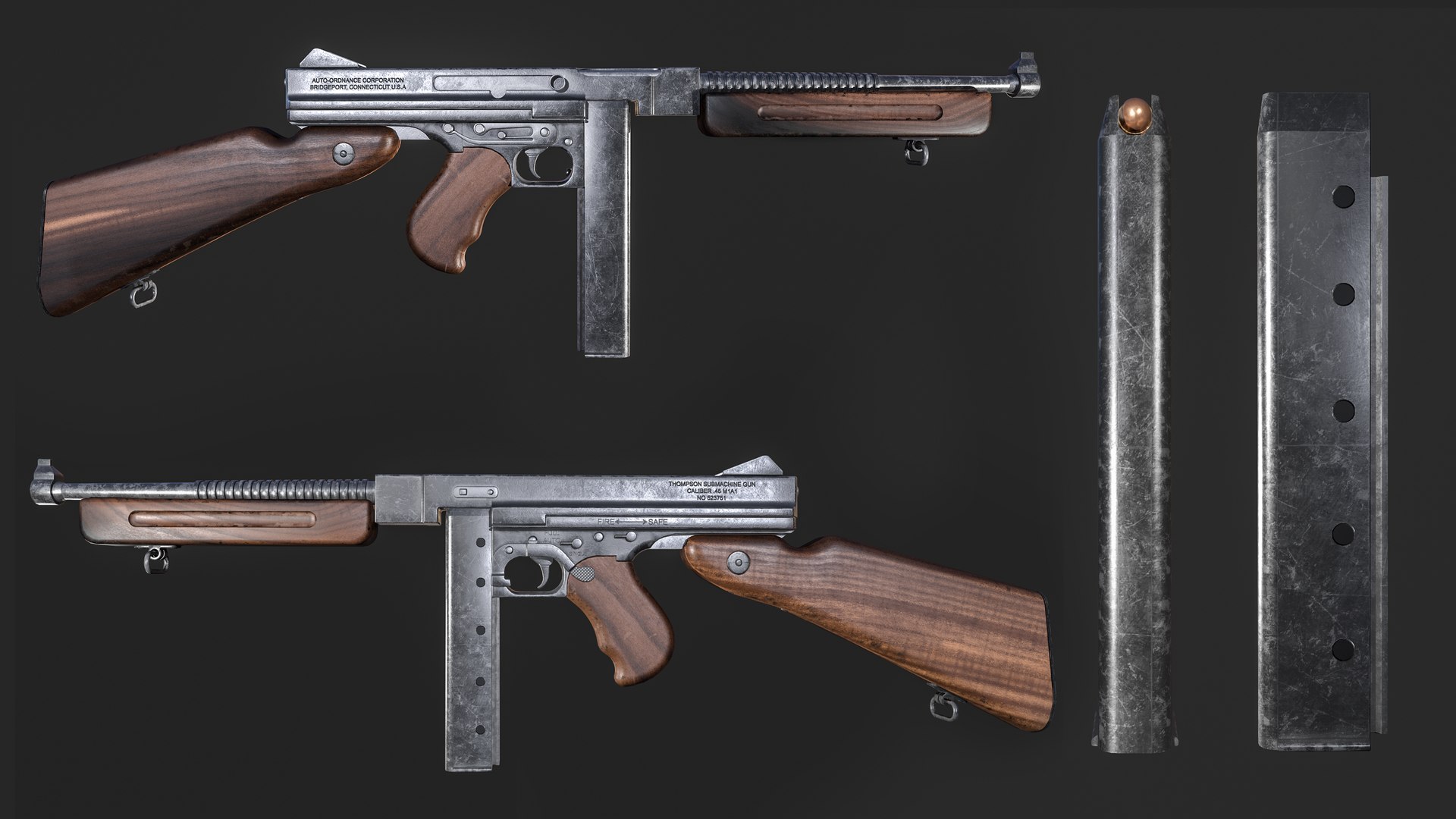 Thompson M1a1 3D - TurboSquid 1572540