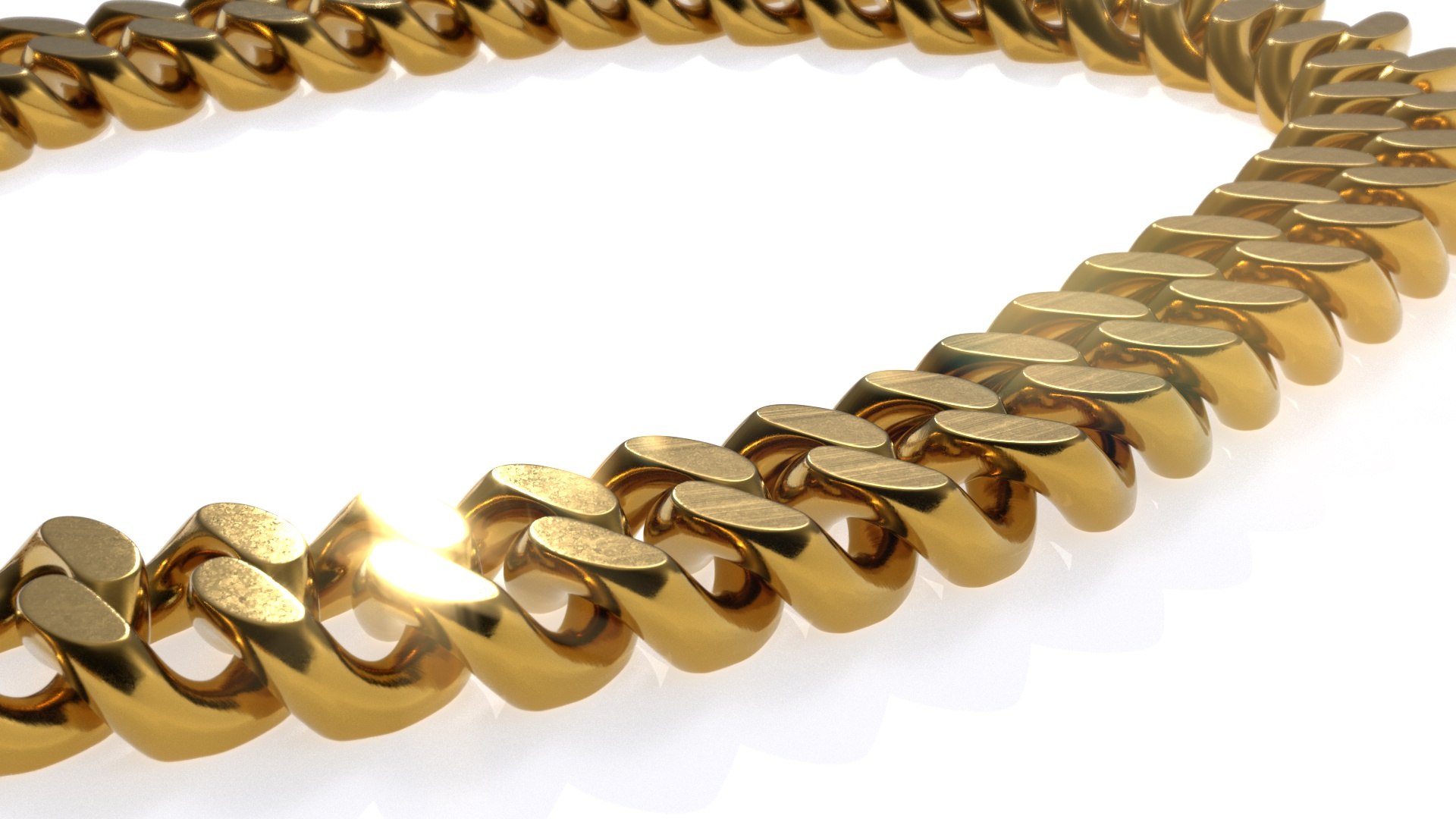 Very Basic Cuban Chain Model - TurboSquid 1886262