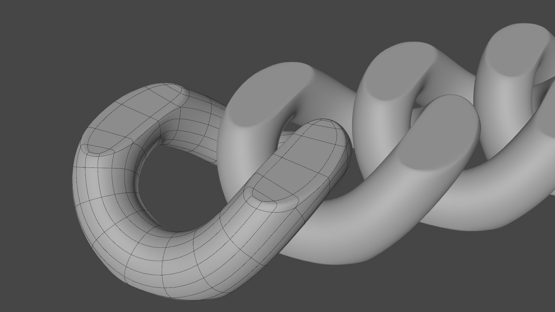 Very Basic Cuban Chain Model - TurboSquid 1886262