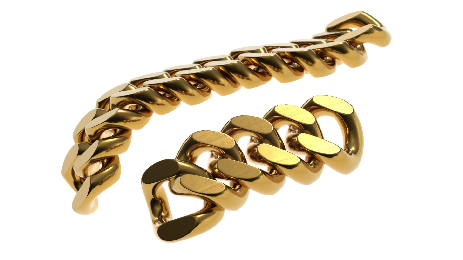 Very Basic Cuban Chain Model - TurboSquid 1886262