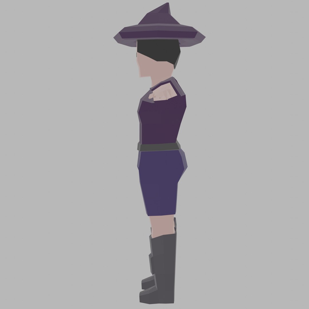 Low Poly Wizard Rigged 9 3D Model - TurboSquid 2171673