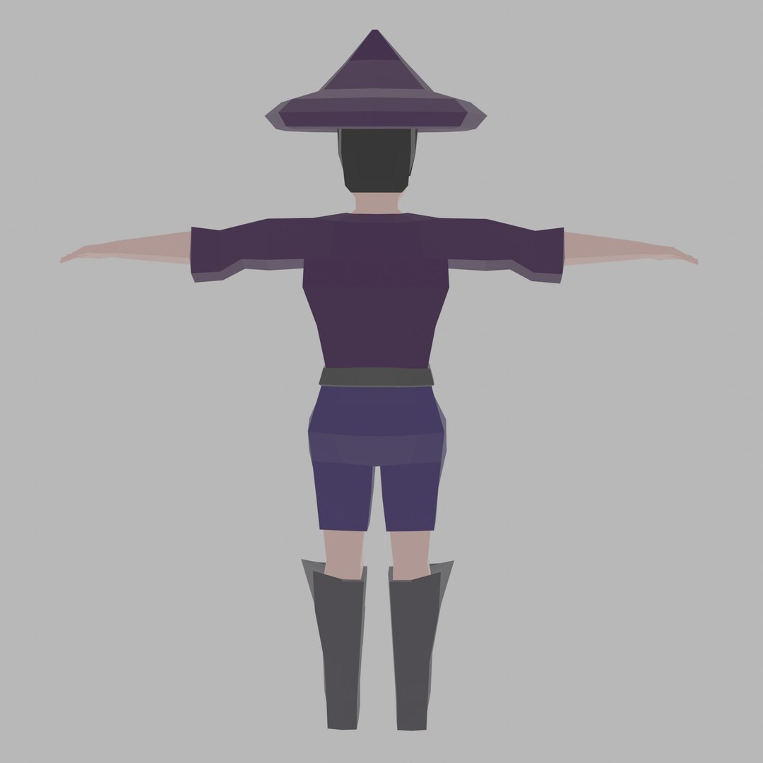 Low Poly Wizard Rigged 9 3D Model - TurboSquid 2171673
