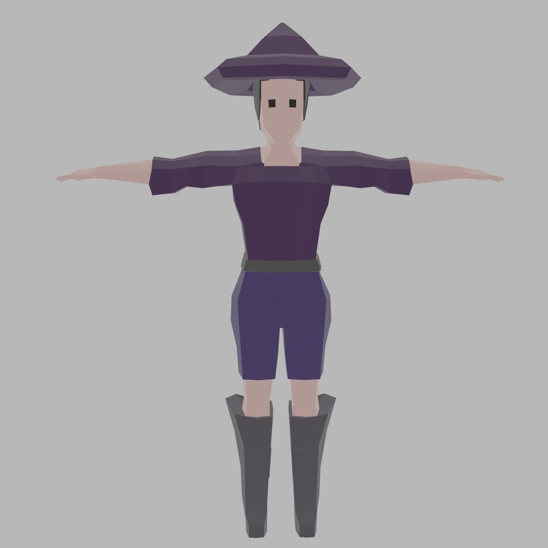 Low Poly Wizard Rigged 9 3D Model - TurboSquid 2171673