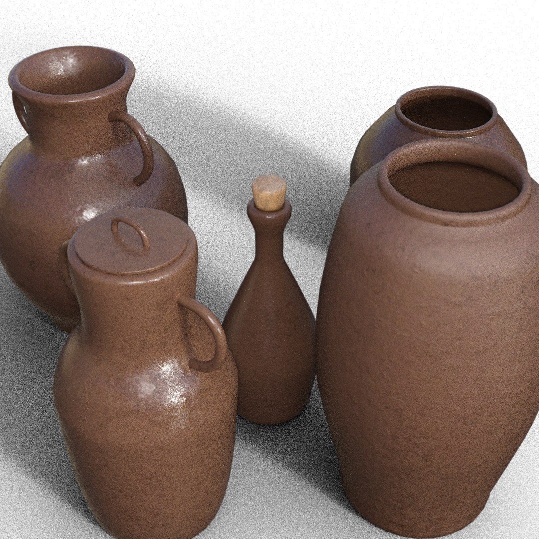 3D Jars Pack Model - TurboSquid 1860684