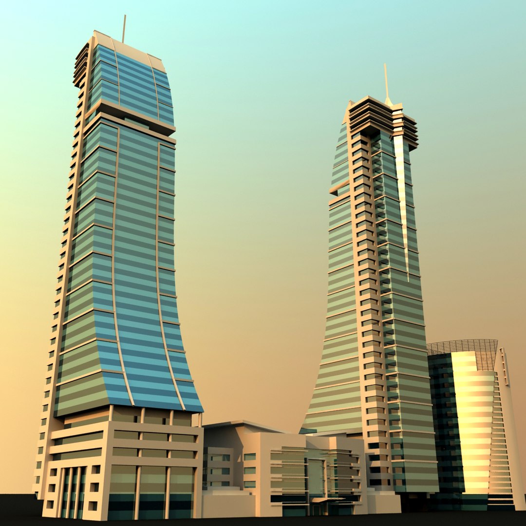 Bahrain Financial Harbour 3d Model