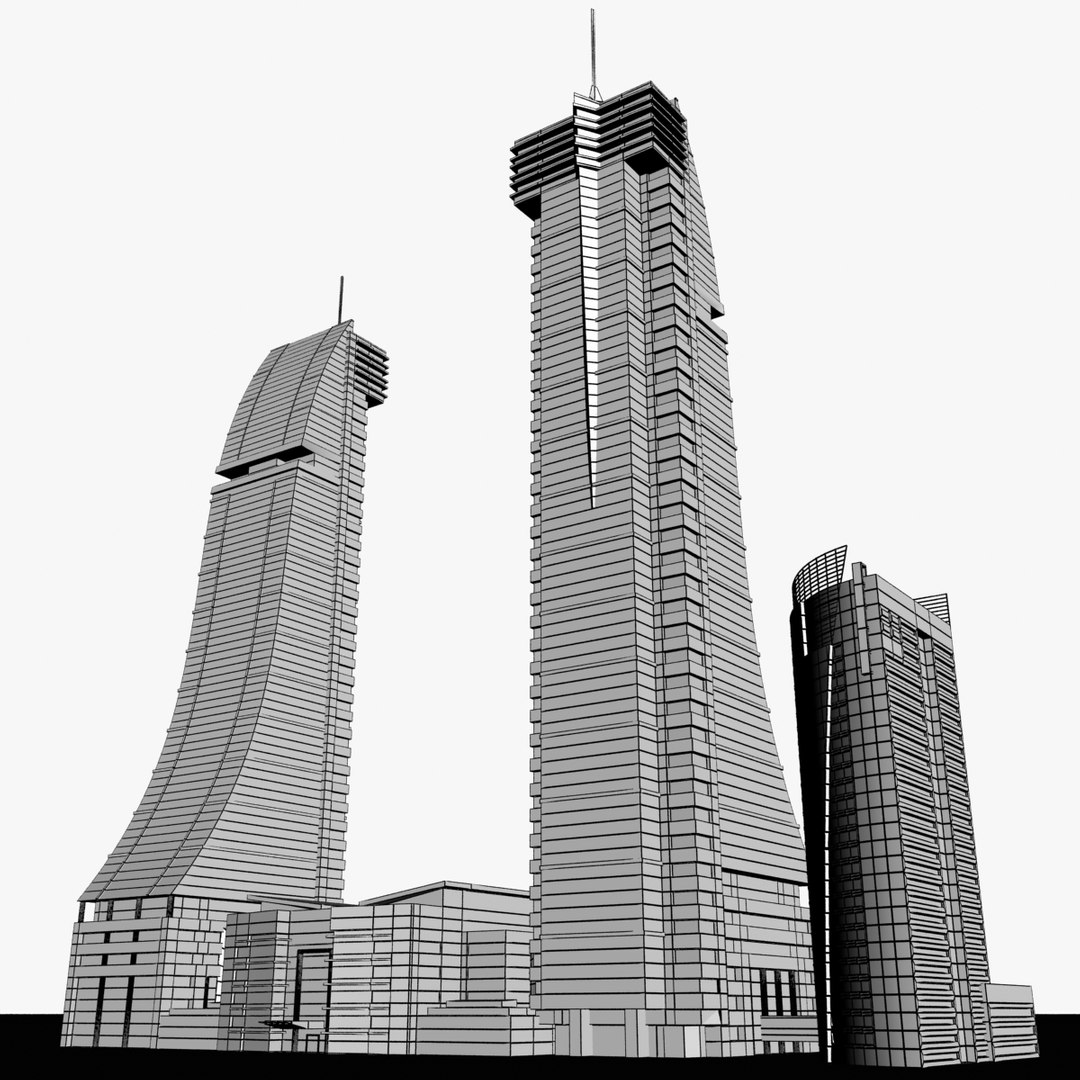 Bahrain Financial Harbour 3d Model