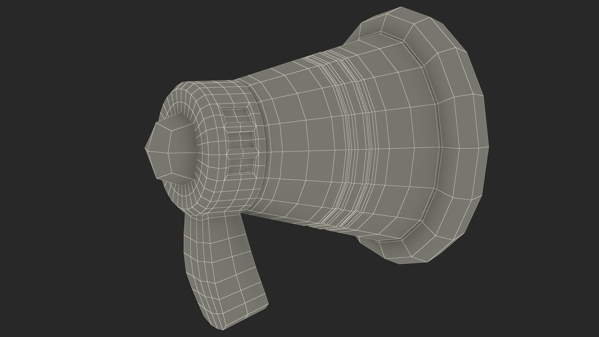 3D Megaphone Loudspeaker Stylized Icon - TurboSquid 2178938