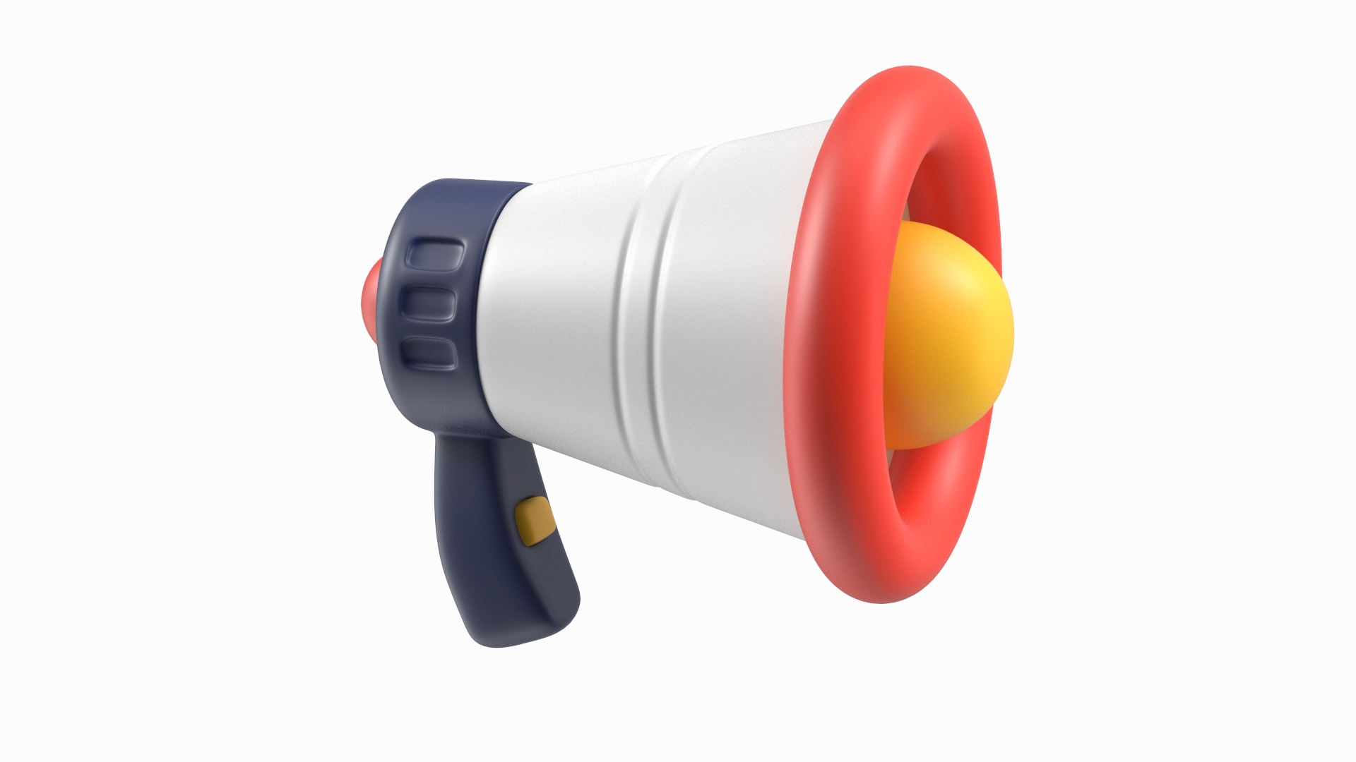 3D Megaphone Loudspeaker Stylized Icon - TurboSquid 2178938