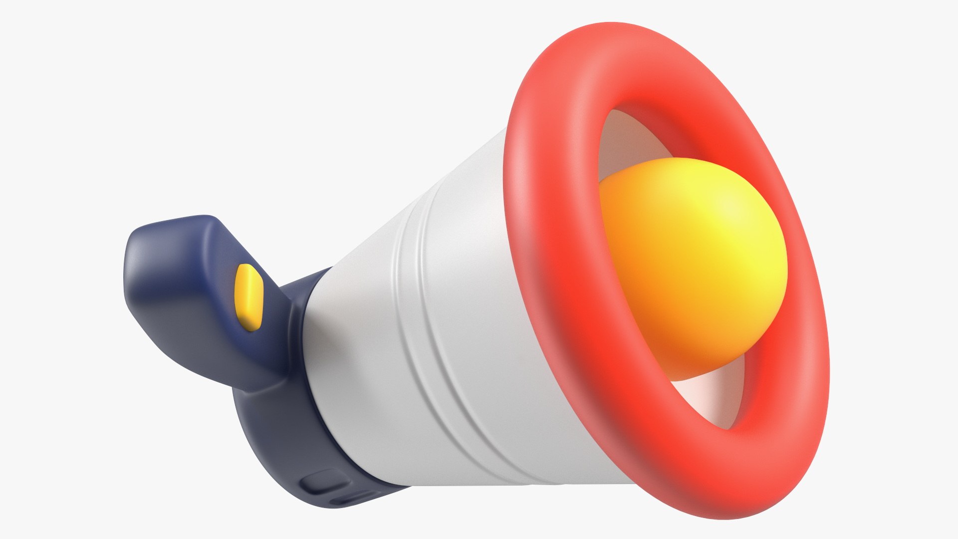 3D Megaphone Loudspeaker Stylized Icon - TurboSquid 2178938