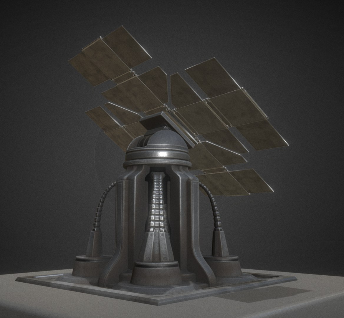 Solar Power Tower 3ds