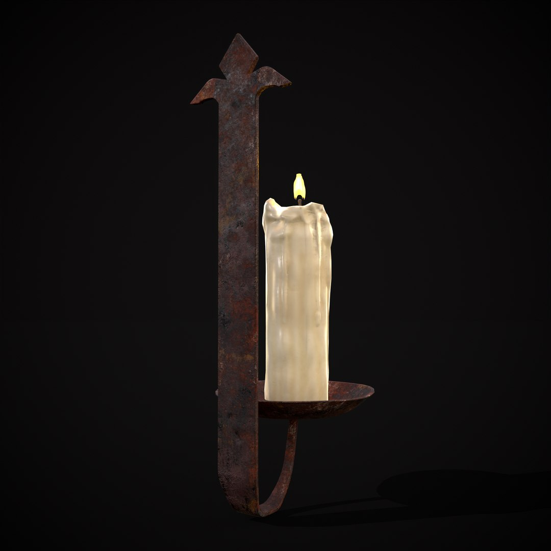 3D Rusting Single Wall Candle Holder model - TurboSquid 2103864