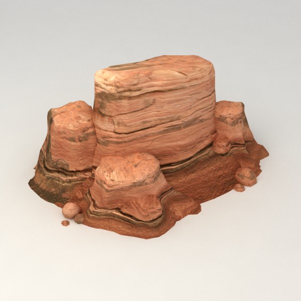 3d set canyon polys model