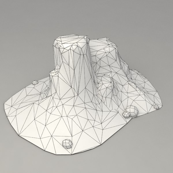 3d set canyon polys model