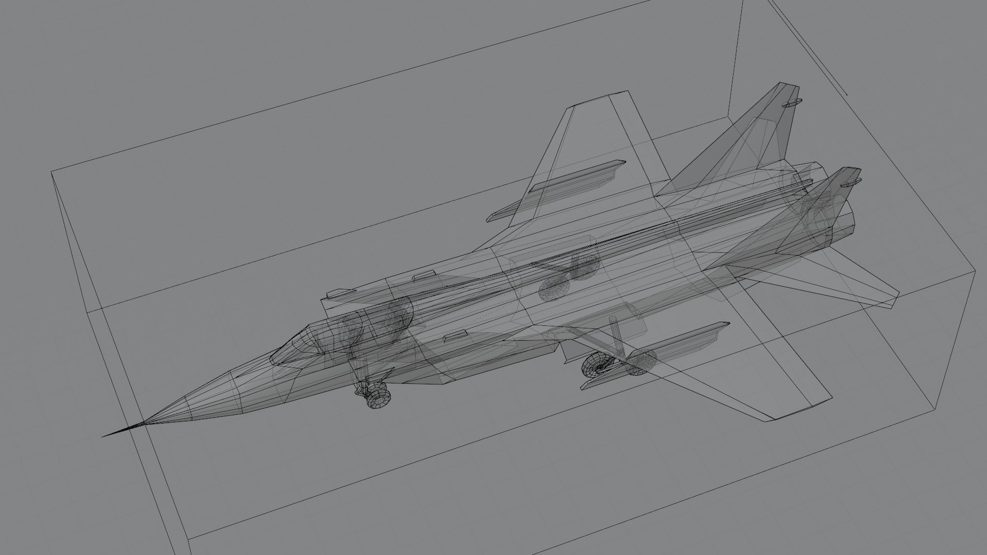MIG-31 Foxhound Lowpoly Jet Fighter 3D - TurboSquid 1872098