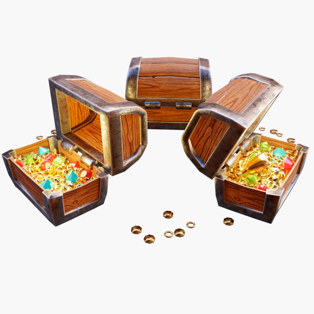 3D Treasure Chest Model - TurboSquid 1770265