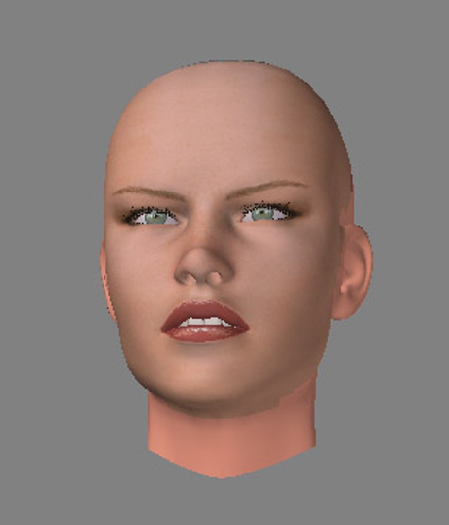 Beautiful Head 3d Lw