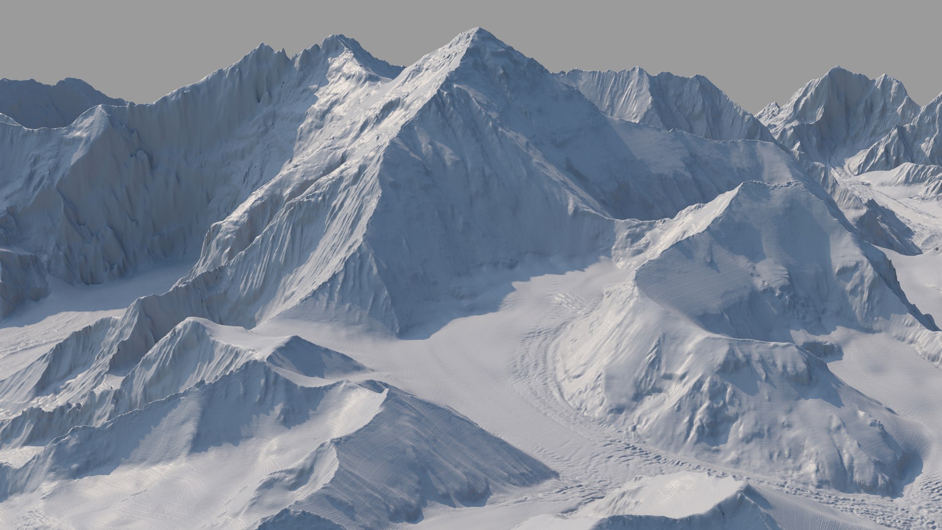 3D model Everest Mountain Range - TurboSquid 1773472