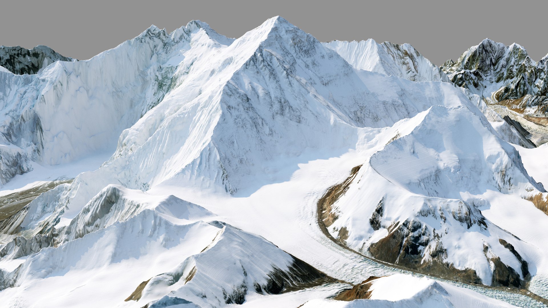 3D model Everest Mountain Range - TurboSquid 1773472