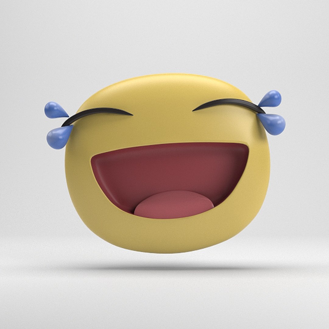 Facebook Tears Joy Sticker 3D - TurboSquid 1293028