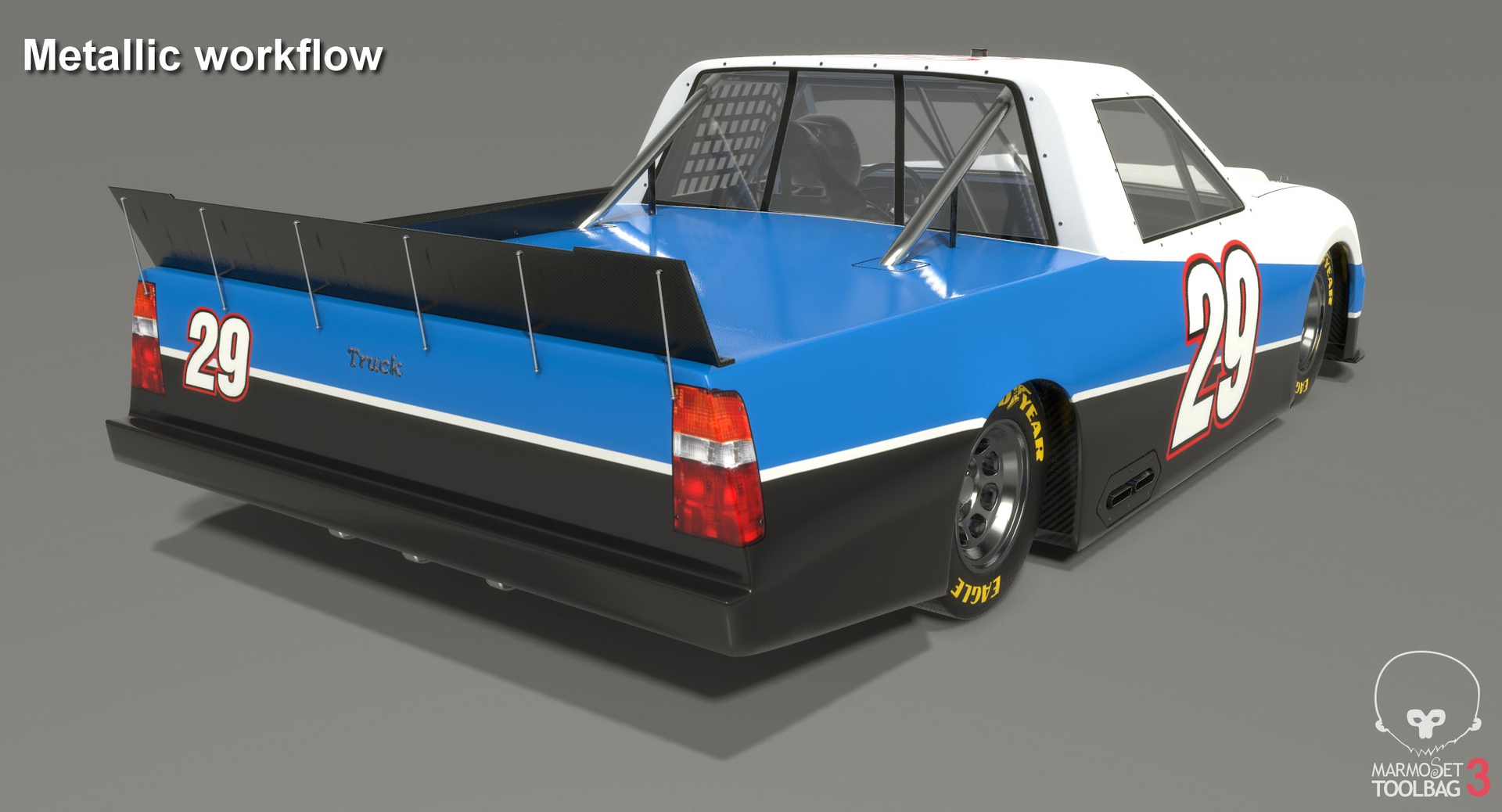 Nascar pickup truck race car 3D model - TurboSquid 1644319