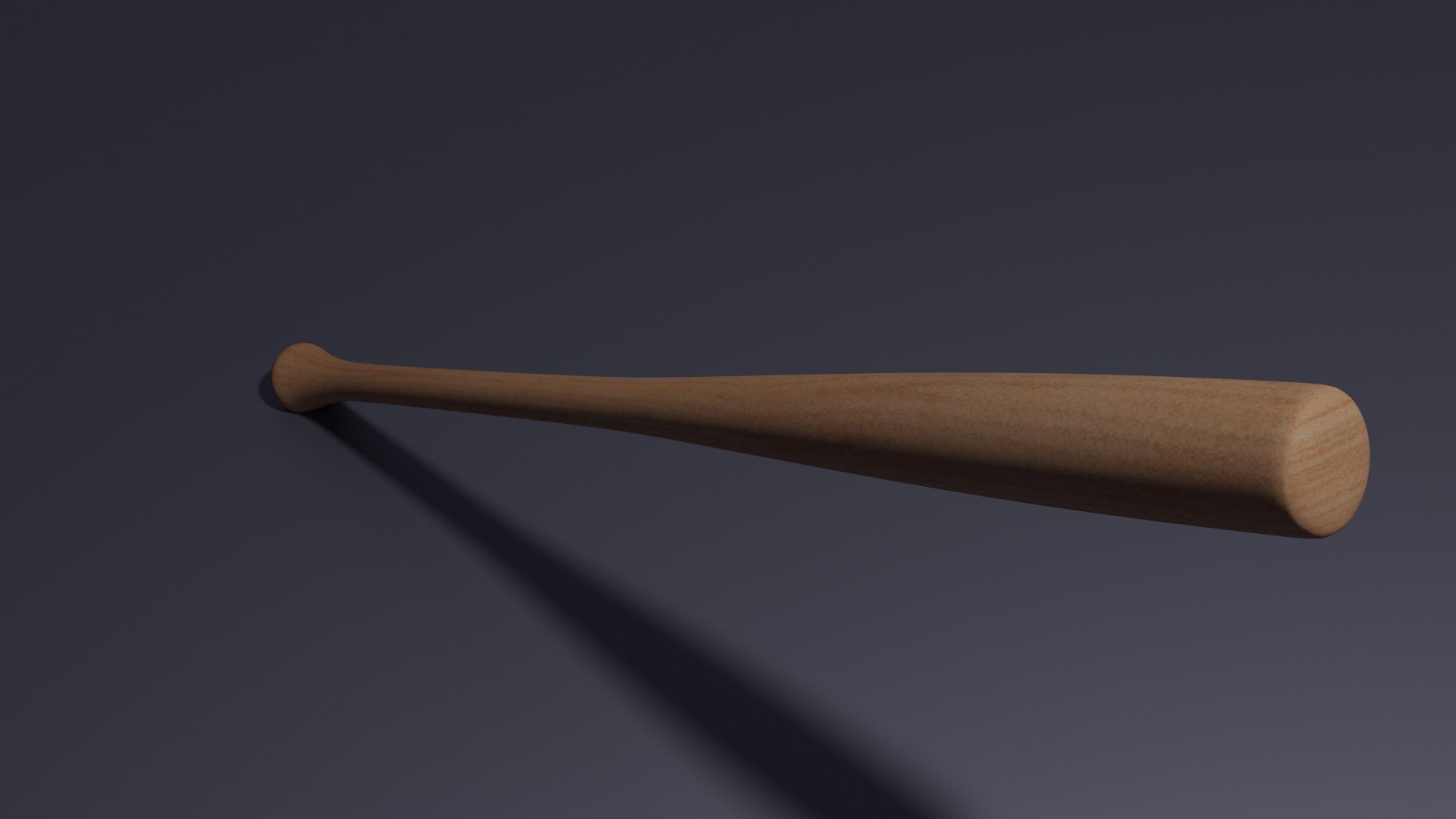 Baseball Bat Wooden Low Poly 3D Model - TurboSquid 1736298