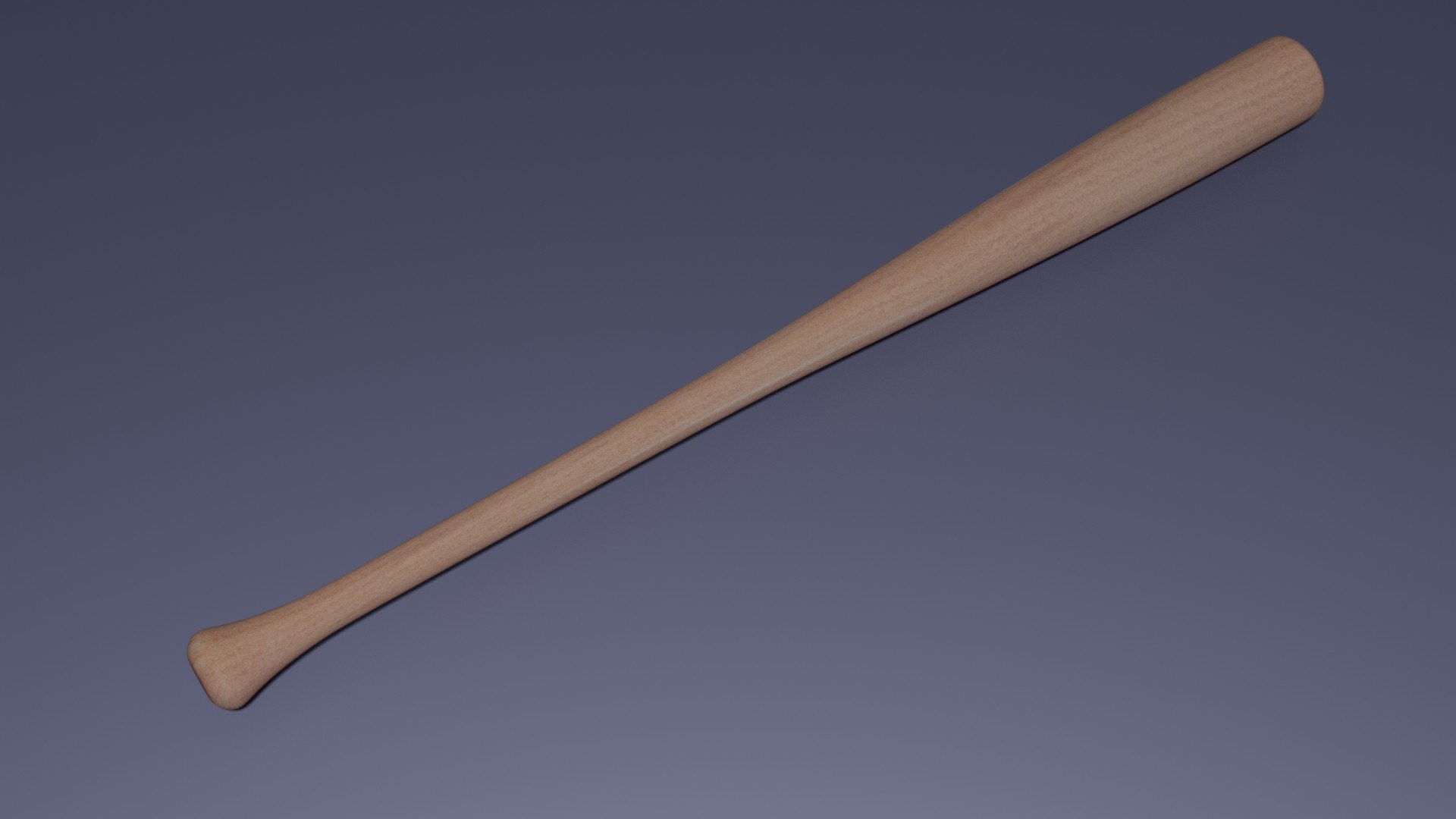 Baseball Bat Wooden Low Poly 3D Model - TurboSquid 1736298