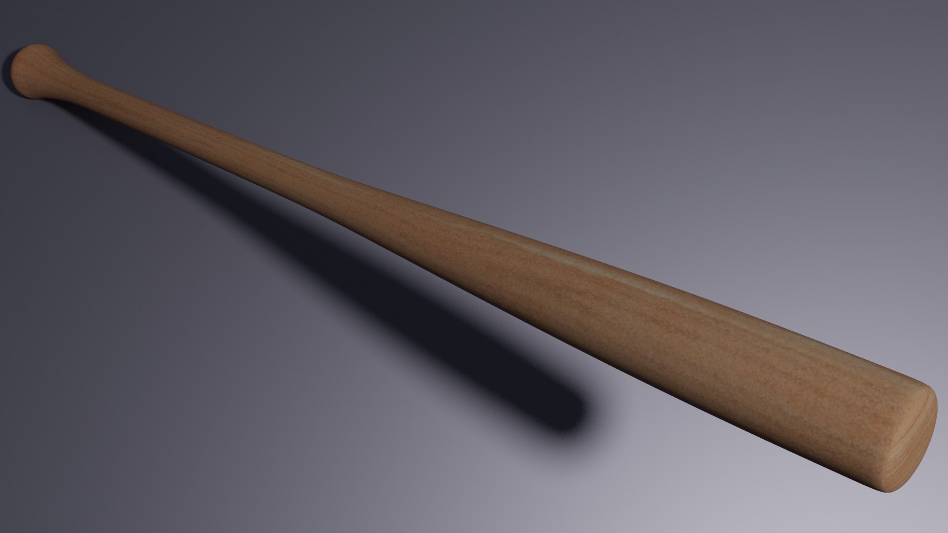 Baseball Bat Wooden Low Poly 3D Model - TurboSquid 1736298