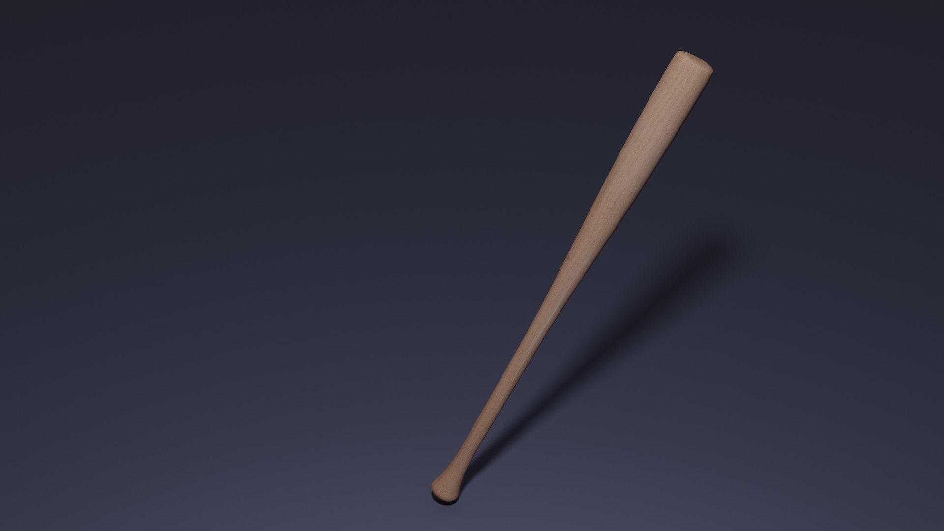 Baseball Bat Wooden Low Poly 3D Model - TurboSquid 1736298