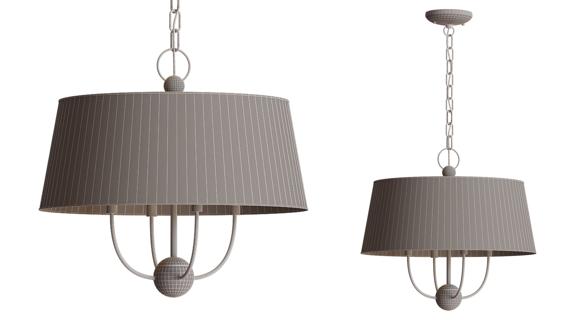 3D Cartwright 4 Lights Pendant Chandelier - TurboSquid 2181737