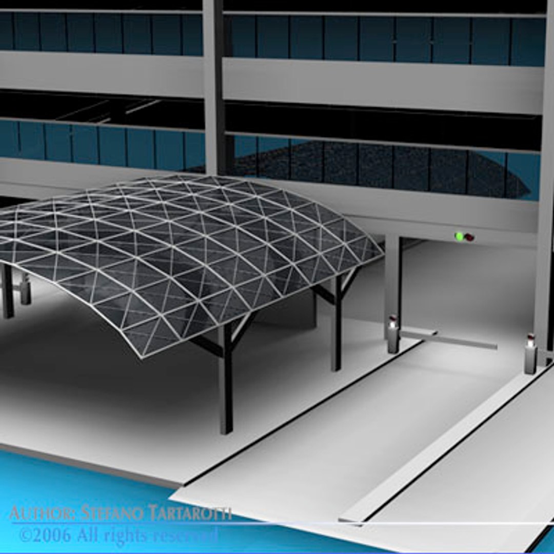 3d Car Parking Building Model