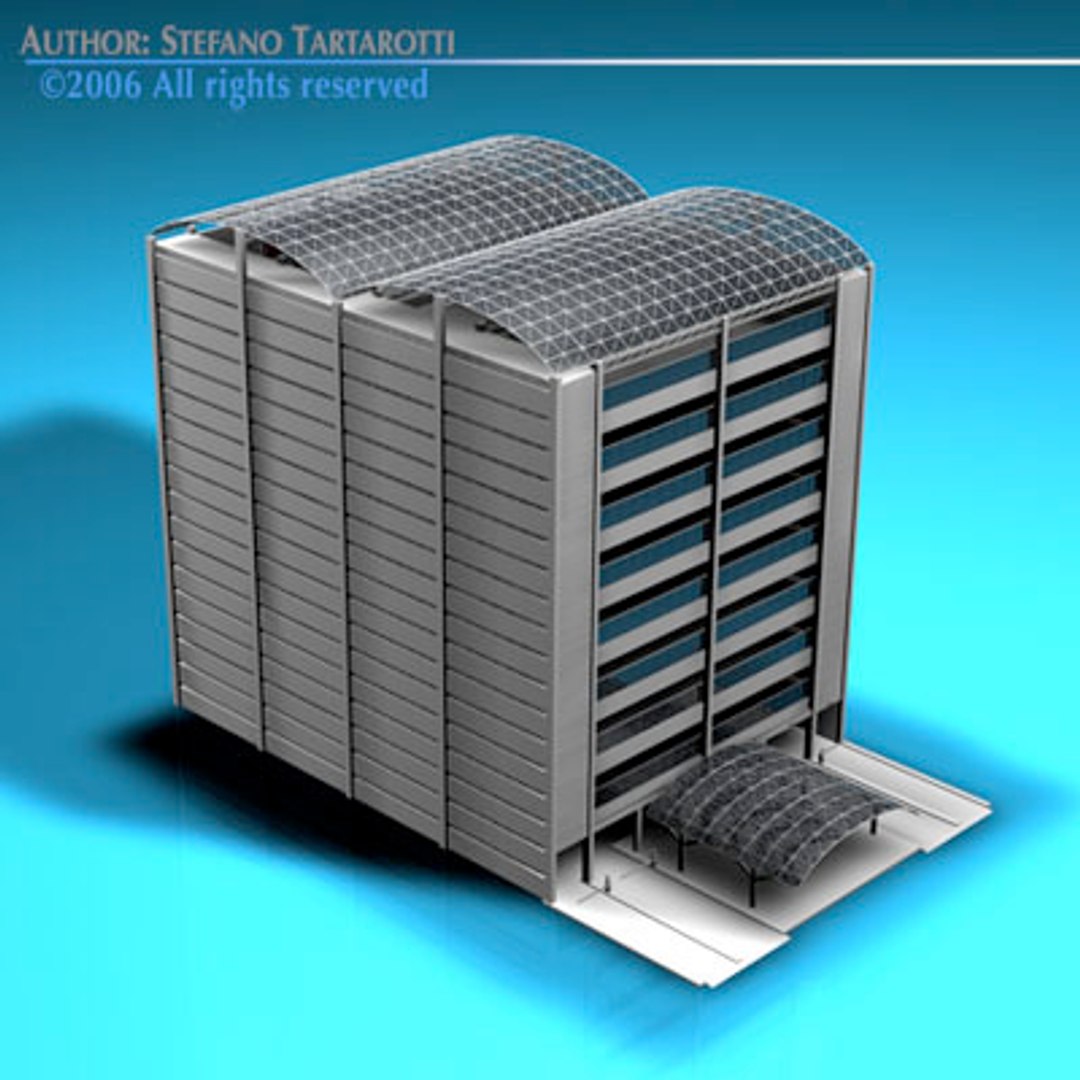 3d Car Parking Building Model