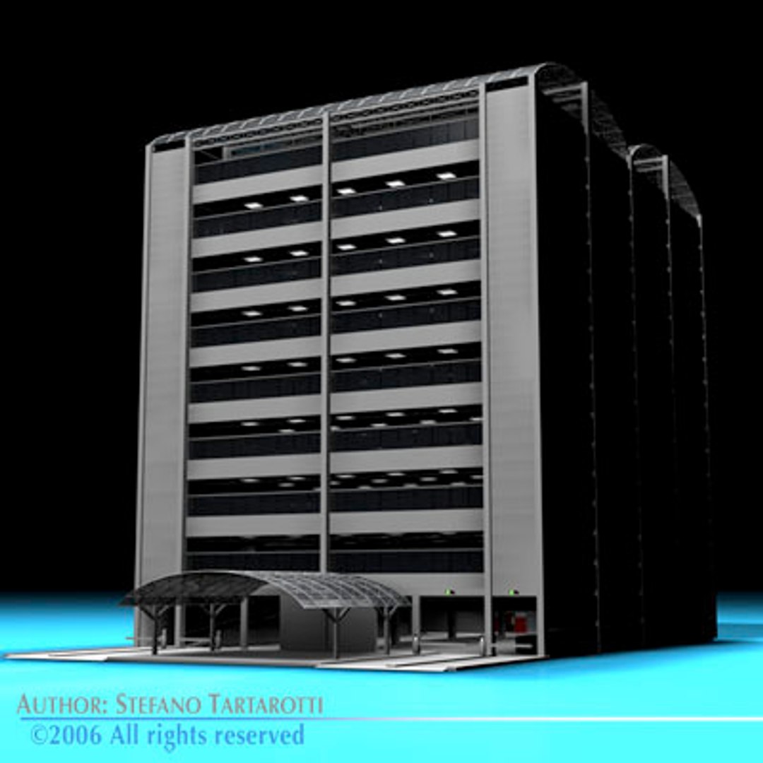 3d Car Parking Building Model