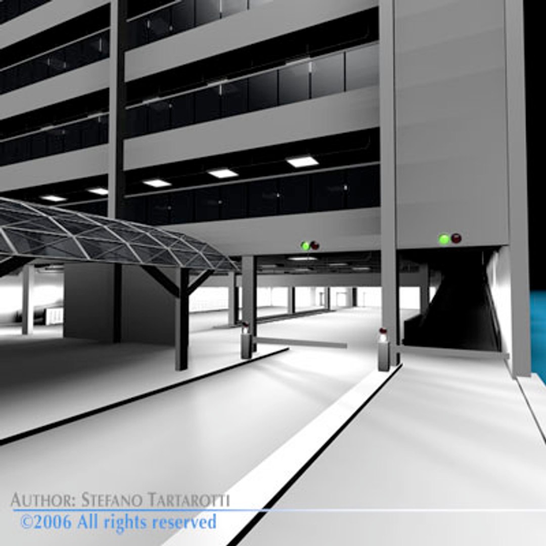 3d Car Parking Building Model