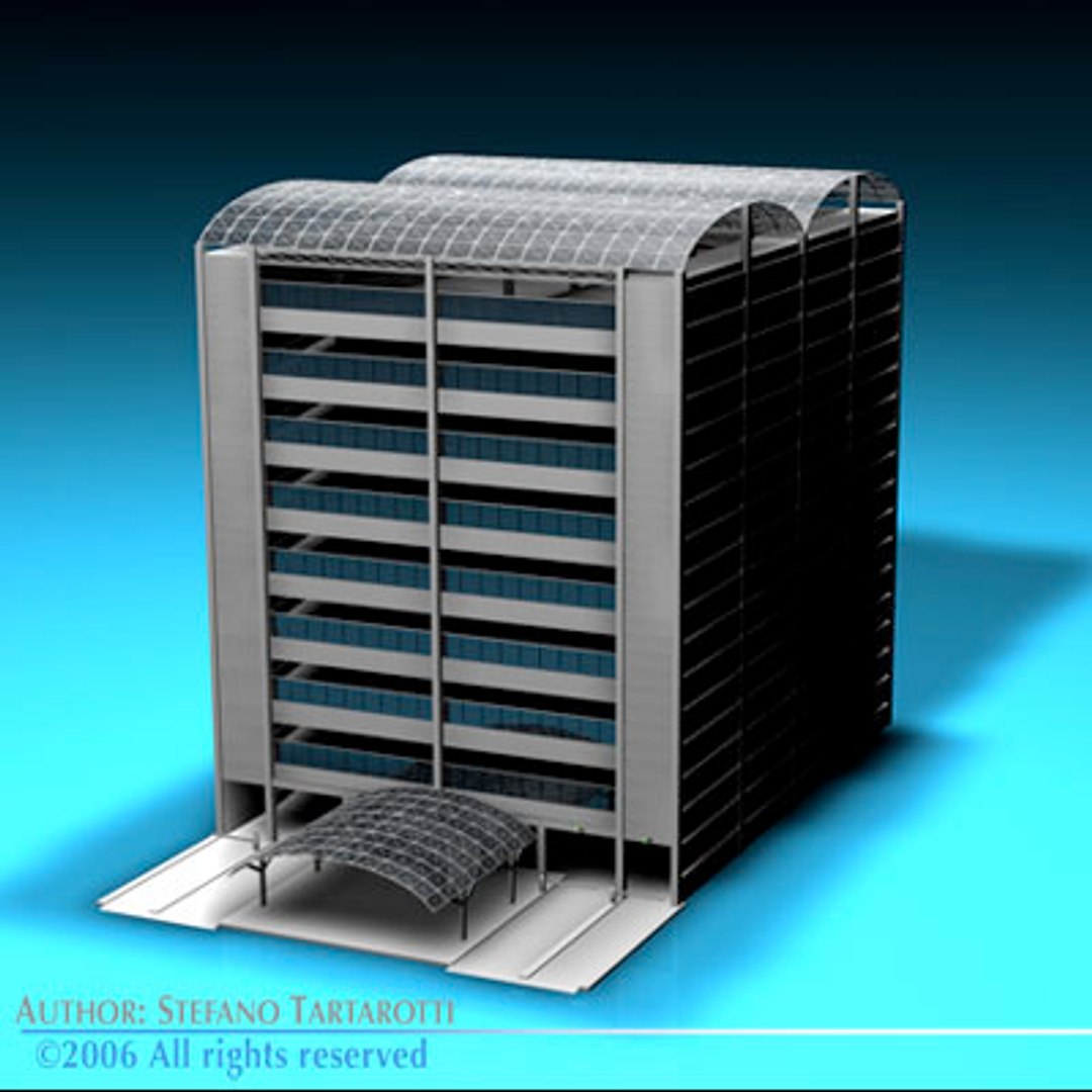 3d Car Parking Building Model