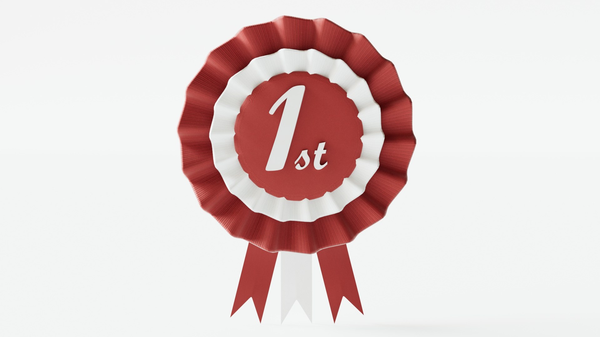 3D Model Rosette Ribbons - 1st 2nd 3rd - 3D Assets - TurboSquid 1839536