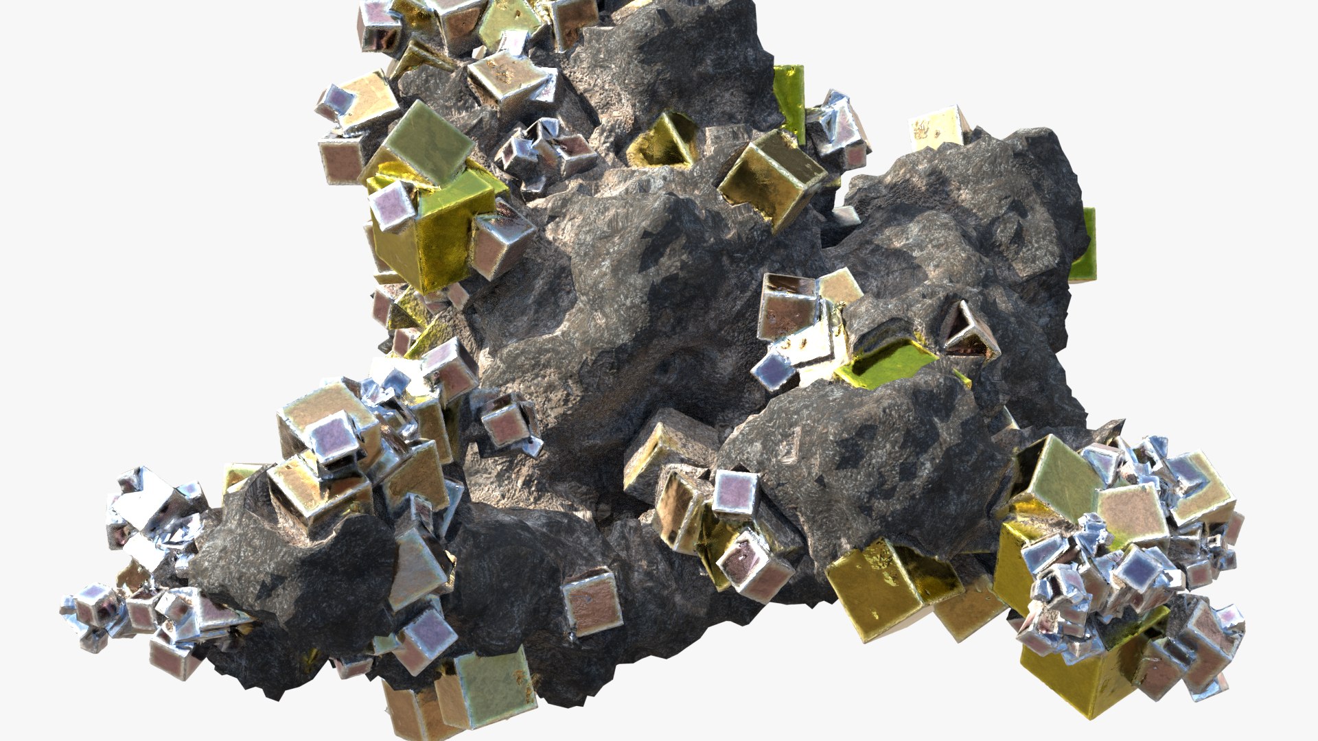 3D Crystal Yellow Model - TurboSquid 1711145