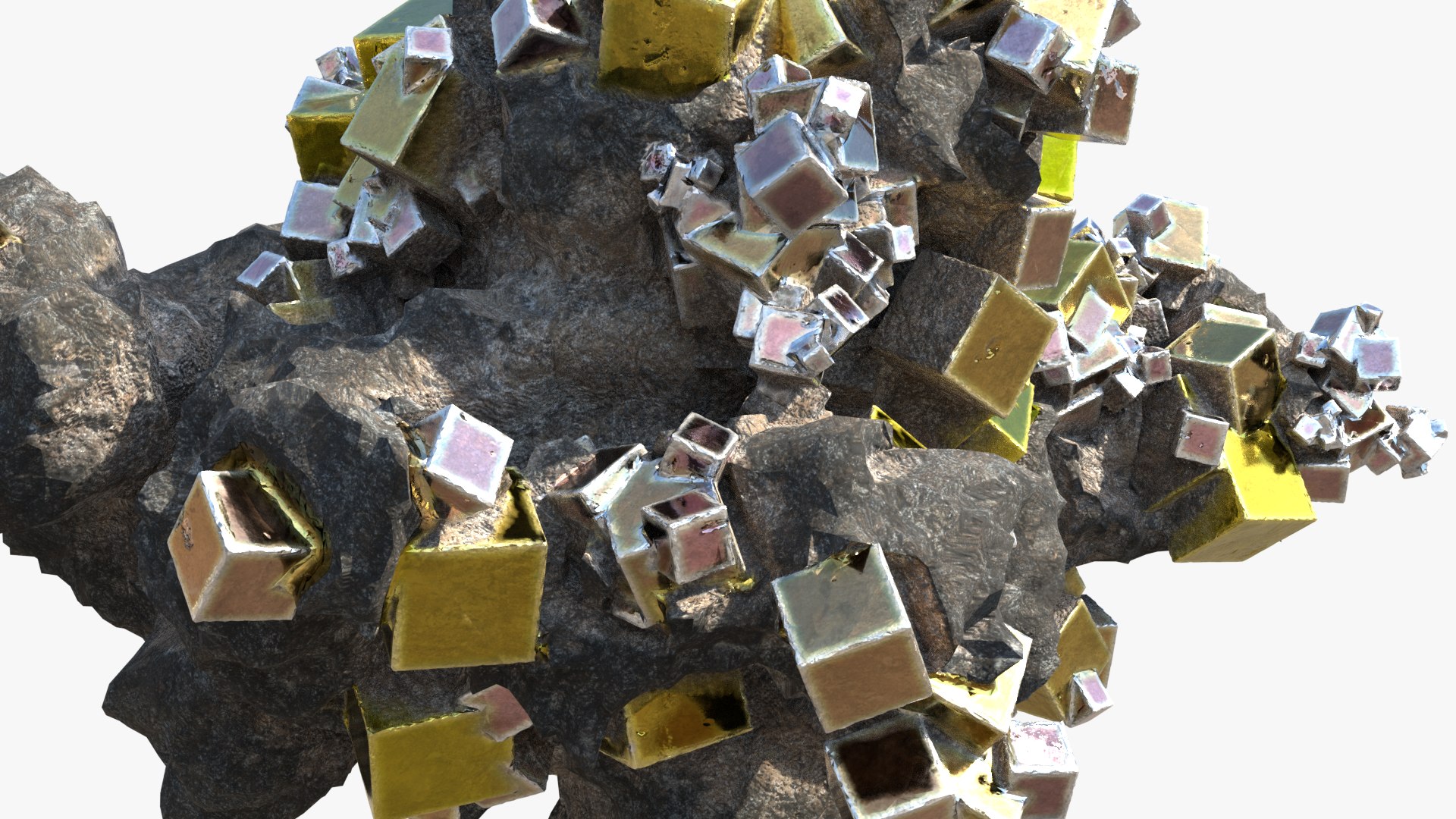 3D Crystal Yellow Model - TurboSquid 1711145