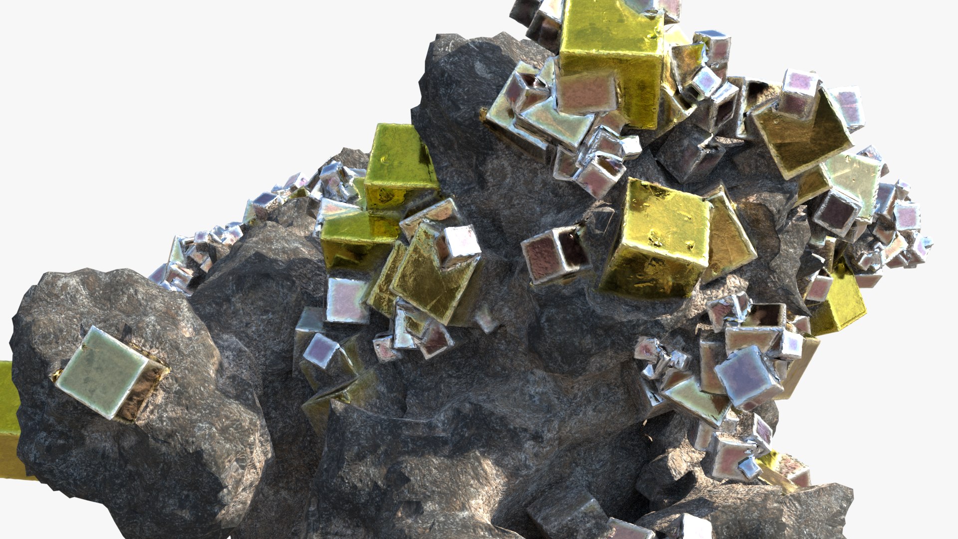 3D Crystal Yellow Model - TurboSquid 1711145