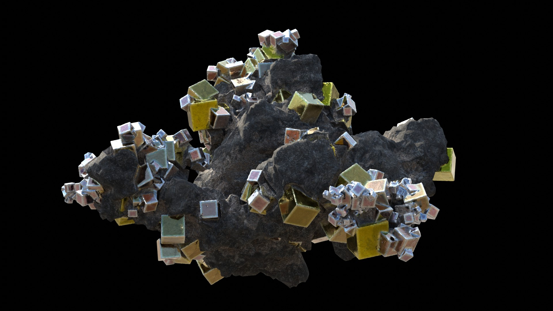 3D Crystal Yellow Model - TurboSquid 1711145