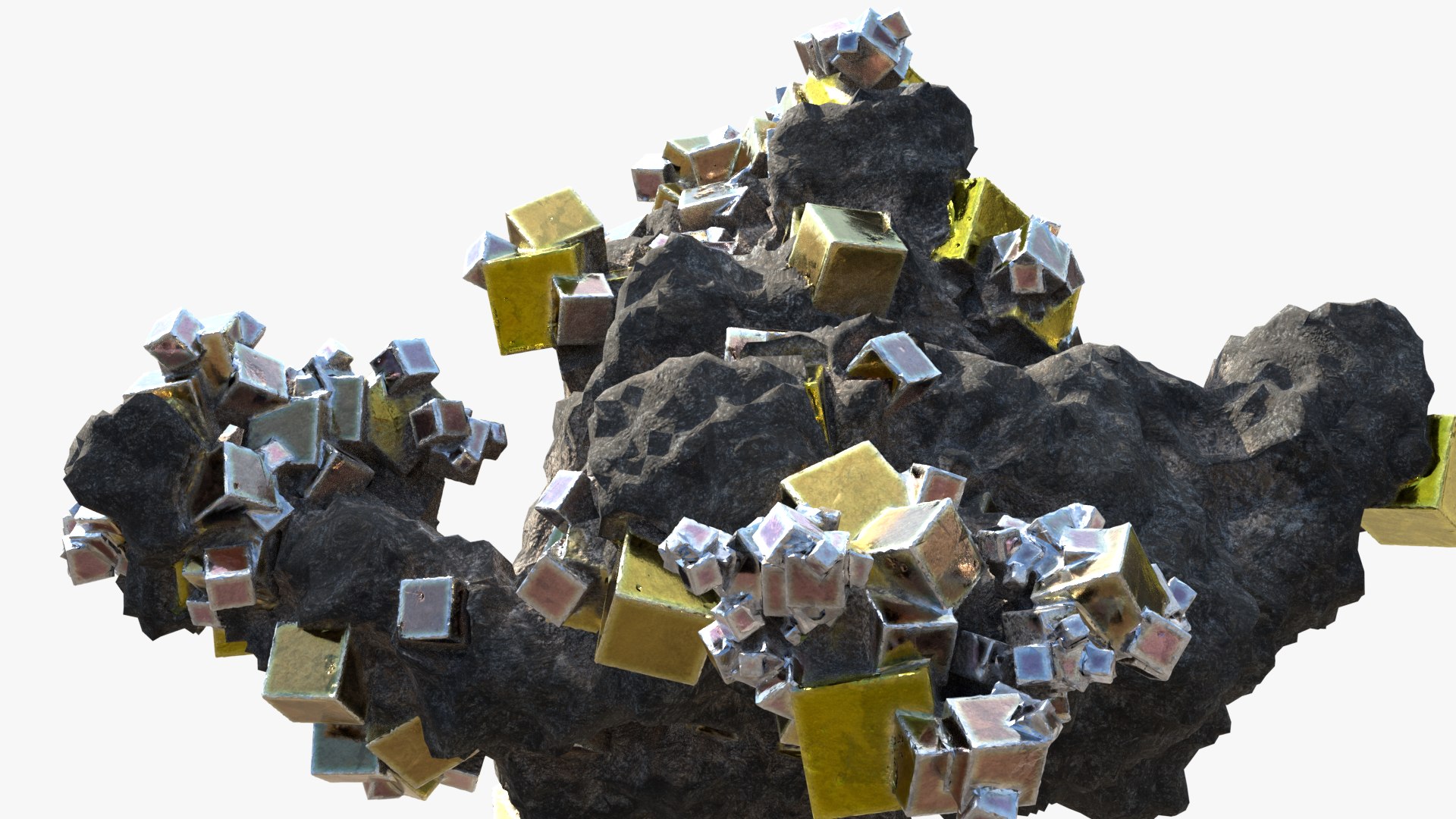 3D Crystal Yellow Model - TurboSquid 1711145